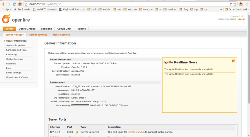 XMPP Client Server Setup and Programming – Telecom R & D