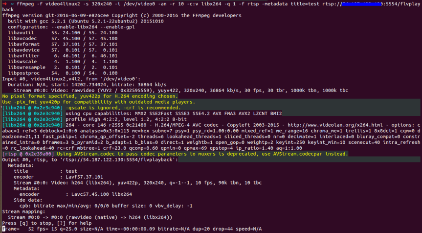 crtmpserver + ffmpeg – Telecom R & D